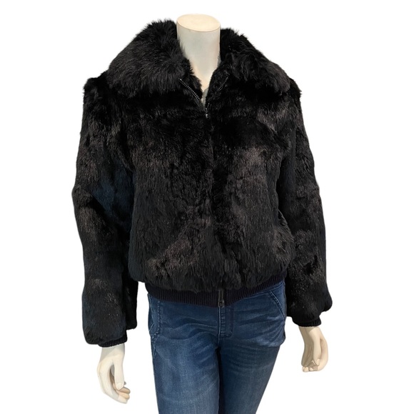 Jackets & Coats | Vintage Rabbit Fur Bomber Jacket | Poshmark